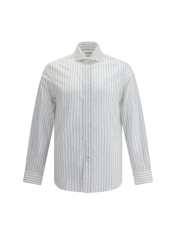Brunello Cucinelli Striped Button-up Shirt - Multi-color