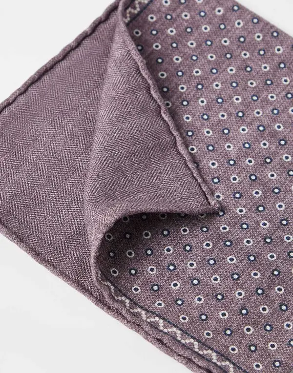 Brunello Cucinelli Silk Pocket Square - Gray