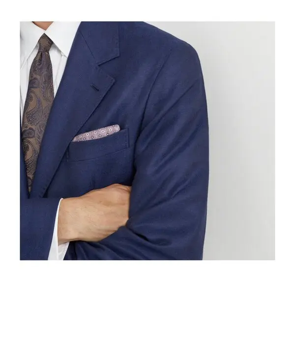 Brunello Cucinelli Silk Pocket Square - Gray