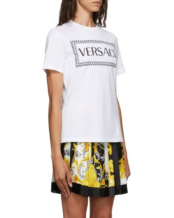 Versace Logo-print Crew Neck T-shirt