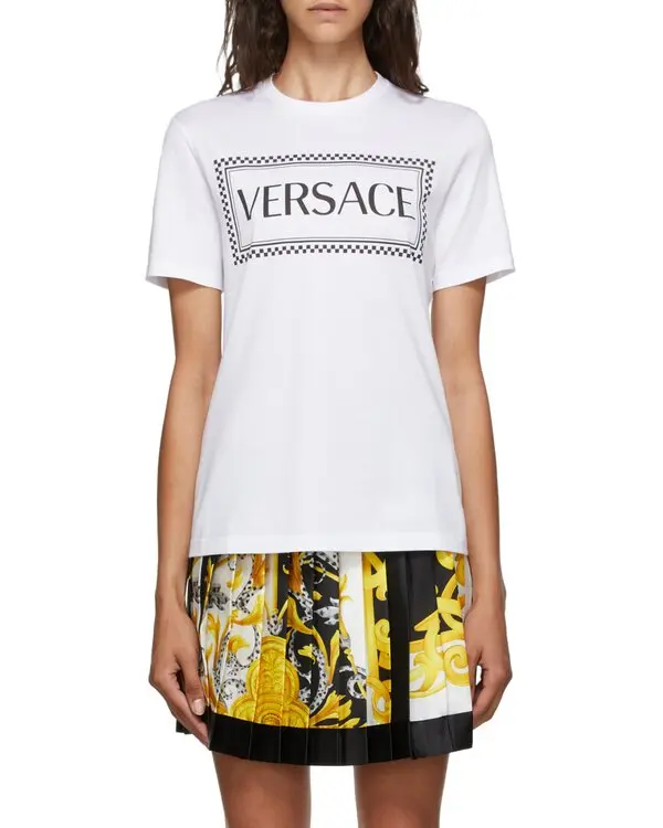 Versace Logo-print Crew Neck T-shirt