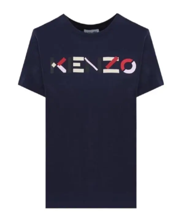 Kenzo Logo Printed T-shirt - Black