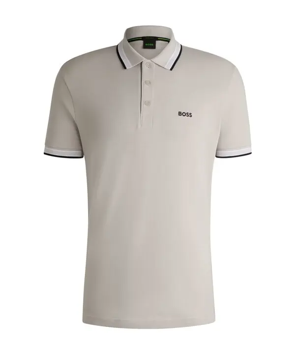 Hugo Boss Striped Collar Polo Shirt