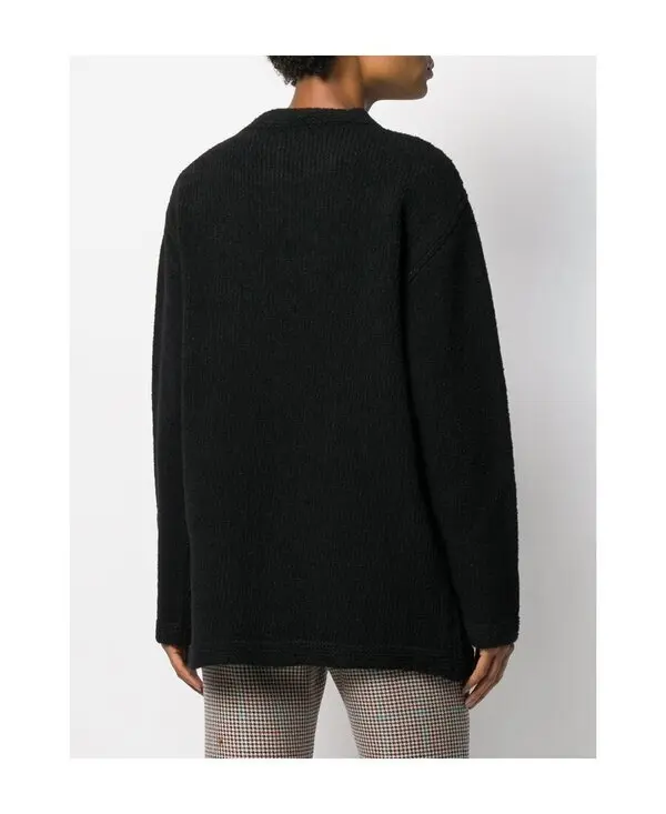 Off-White Logo Ribbed Crew Neck Jumper