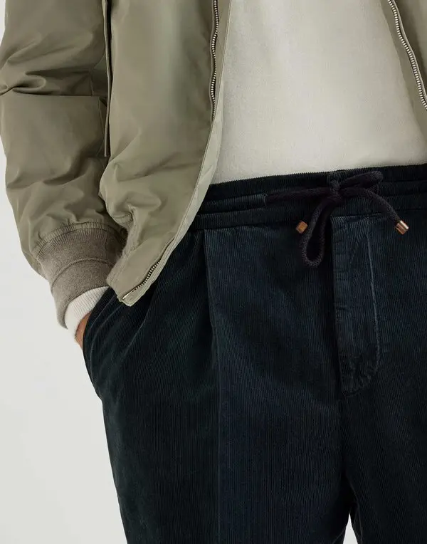 Brunello Cucinelli Drawstring Tapered Trousers