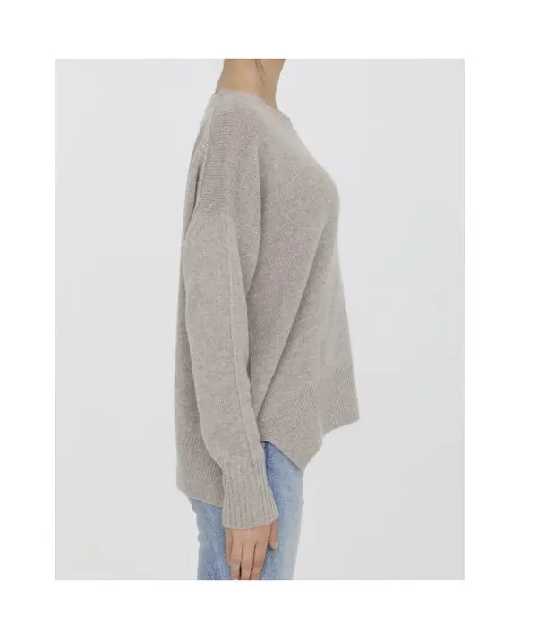 ALLUDE Drop-shoulder Cashmere Jumper