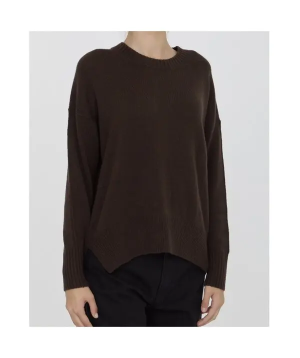 ALLUDE Crewneck Long-sleeve Knitwear