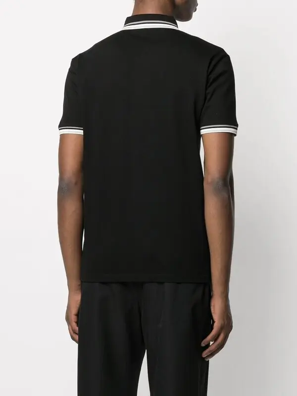 Emporio Armani Striped Trim Polo Shirt