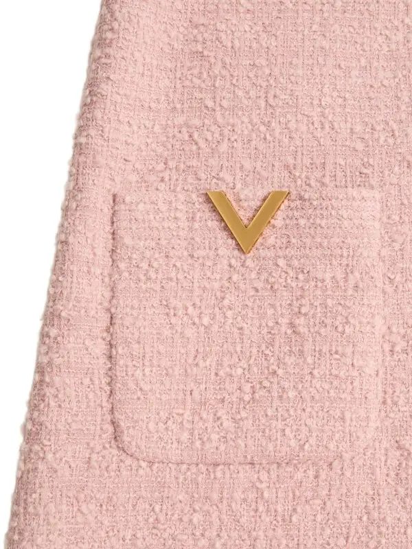 Valentino Garavani Bow Detailed Crewneck Mini Dress