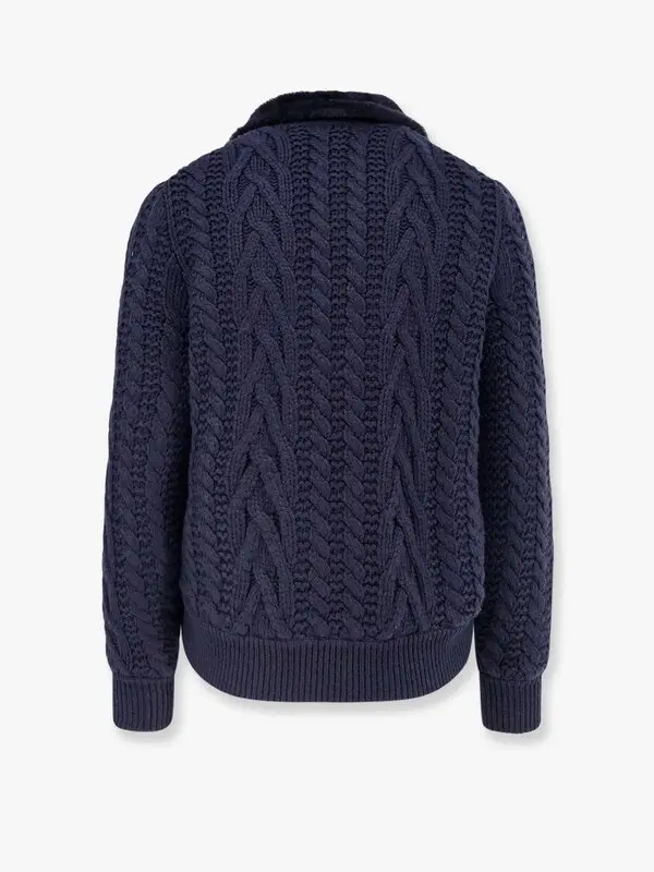 Brunello Cucinelli High Collared Zip-up Bomber Jacket
