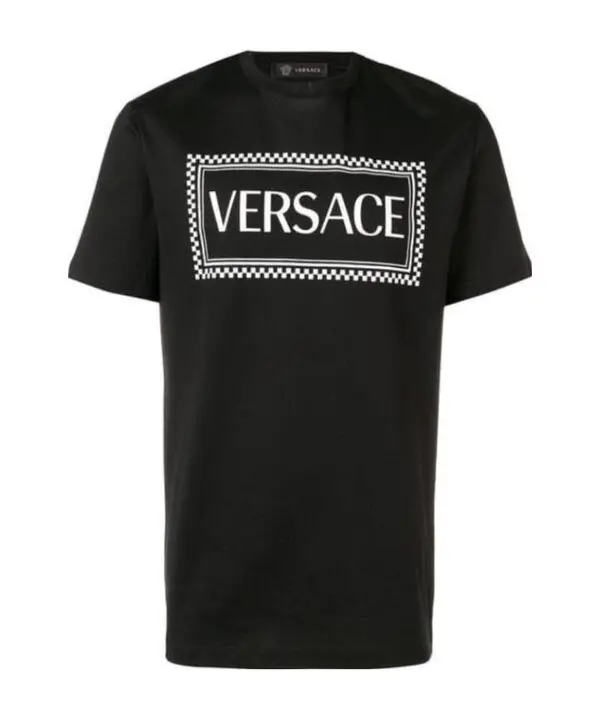 Versace 90s Vintage Logo T-shirt - Black