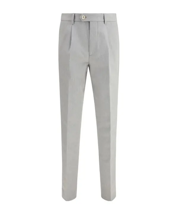 Brunello Cucinelli Tailored Wool Trousers - Gray
