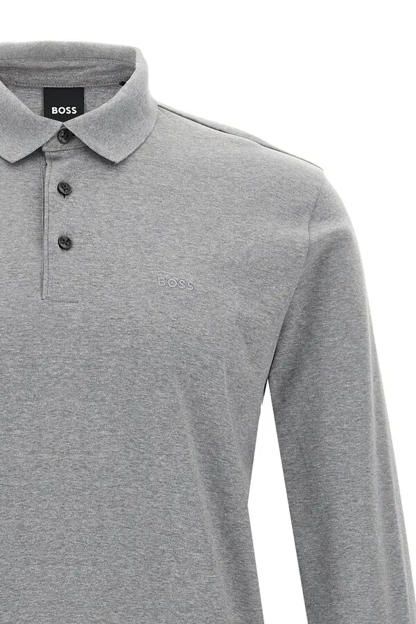 Hugo Boss Logo Embroidered Polo Shirt