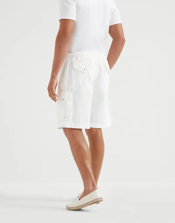 Brunello Cucinelli Drawstring Straight Hem Shorts