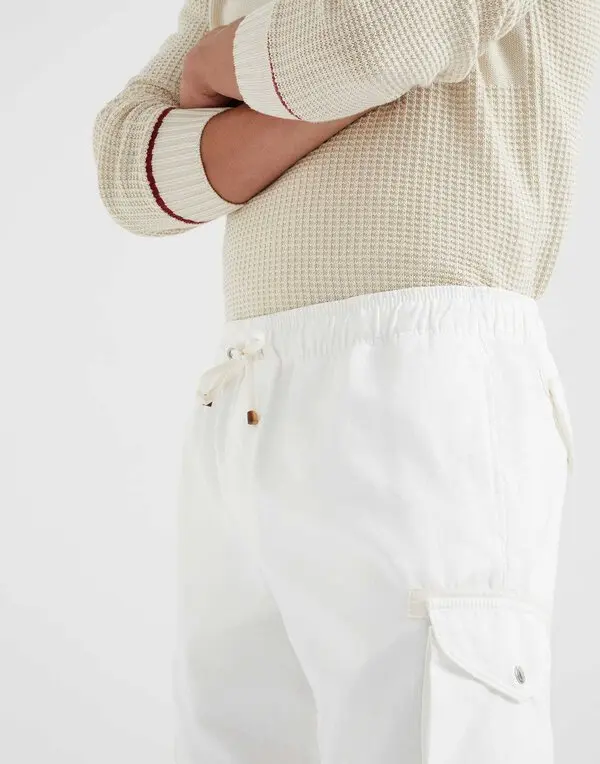 Brunello Cucinelli Drawstring Straight Hem Shorts