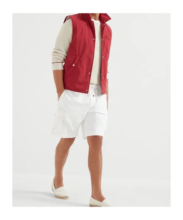 Brunello Cucinelli Drawstring Straight Hem Shorts