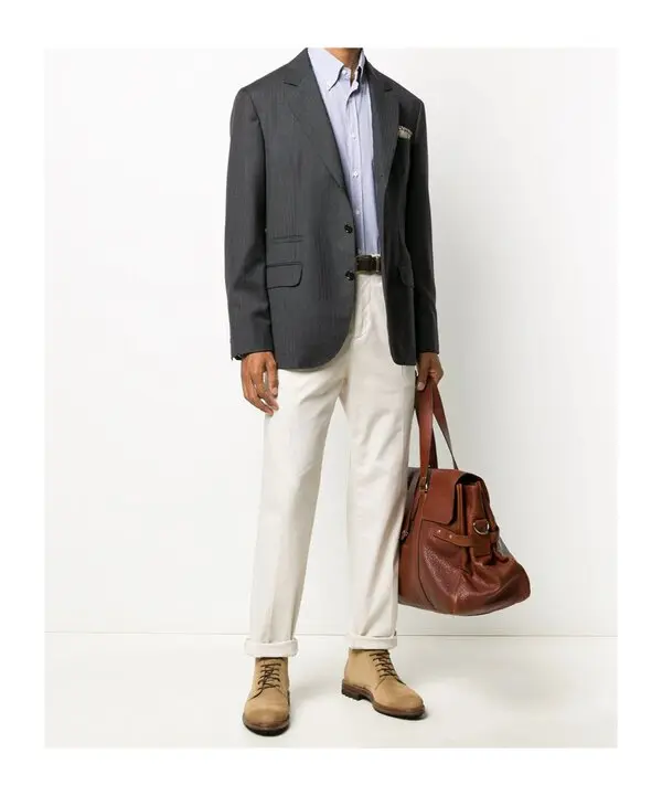 Brunello Cucinelli Single-breasted Virgin Wool Blazer