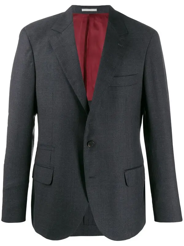Brunello Cucinelli Single-breasted Tailored Blazer - Black