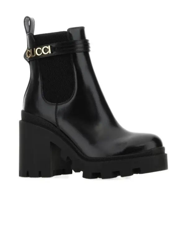 Gucci Logo-lettering 70mm Ankle Boots