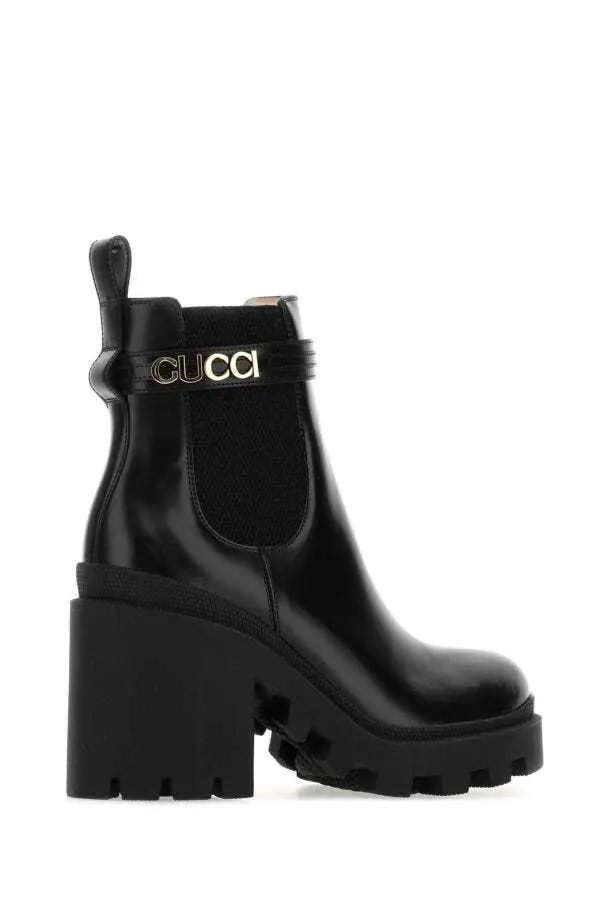 Gucci Logo-lettering 70mm Ankle Boots