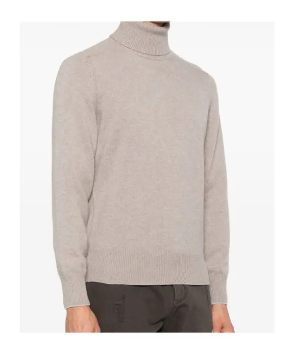 Brunello Cucinelli Turtleneck Ribbed Hem Sweater