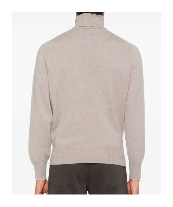 Brunello Cucinelli Turtleneck Ribbed Hem Sweater