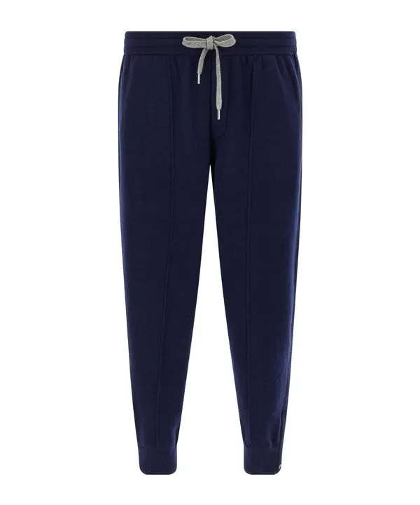 Brunello Cucinelli Cashmere Track Pants - Black