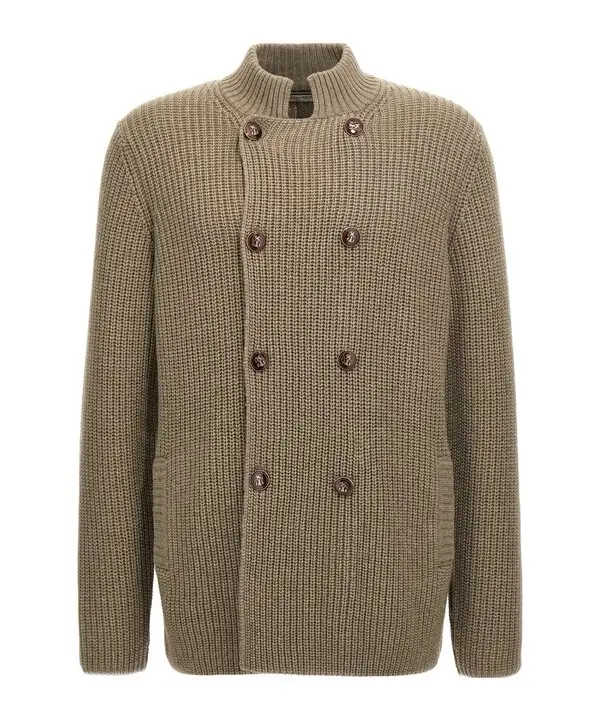 Brunello Cucinelli Double-breasted Knit Cardigan