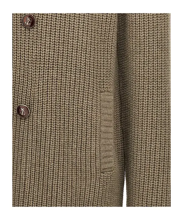 Brunello Cucinelli Double-breasted Knit Cardigan