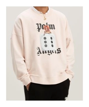Palm Angels Holly Pin Up Crewneck Sweatshirt