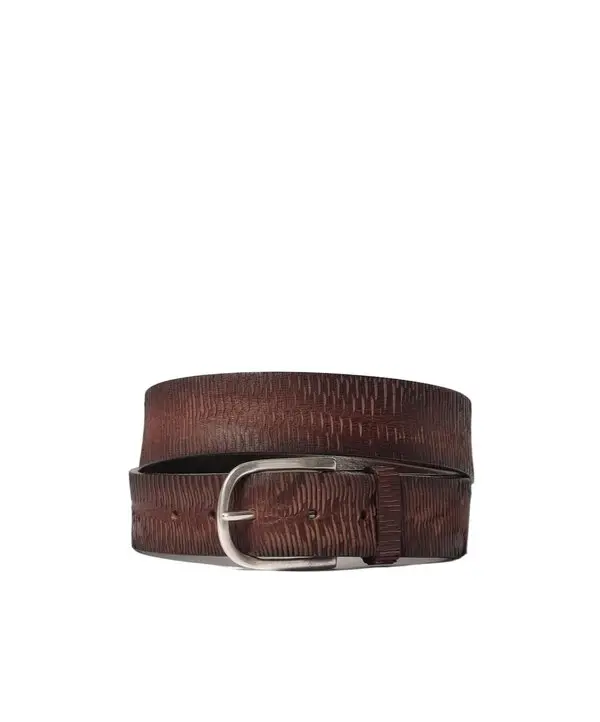 Orciani Textured-finish Leather Belt - Black