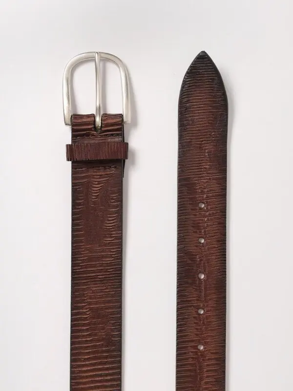 Orciani Textured-finish Leather Belt