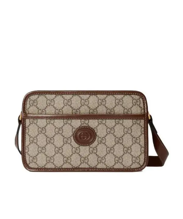 Gucci Interlocking G Mini Crossbody Bag - Nude