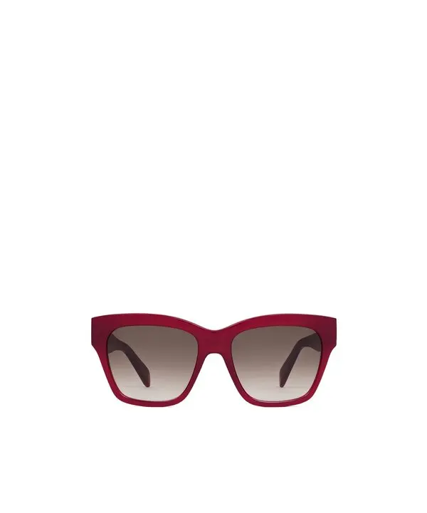 Celine Triomphe 09 Sunglasses In Acetate - Opal/burgundy