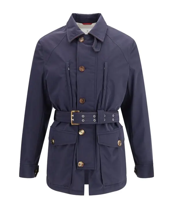 Brunello Cucinelli Belt-waist Shirt Jacket - Black