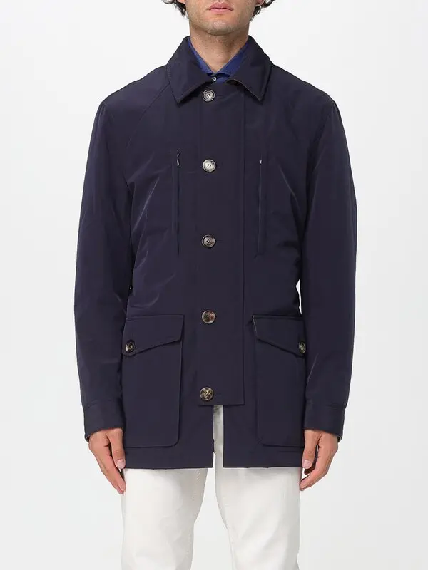 Brunello Cucinelli Belted Stand Collar Shirt Jacket