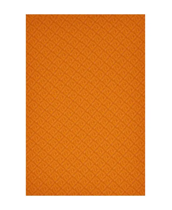 Fendi Ff Logo Silk-wool Scarf