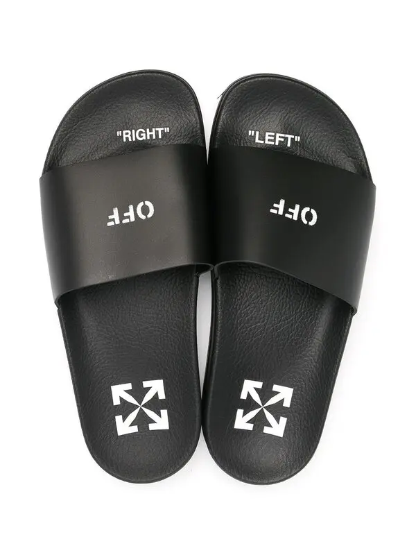 Off-White Arrows Logo Print Slides