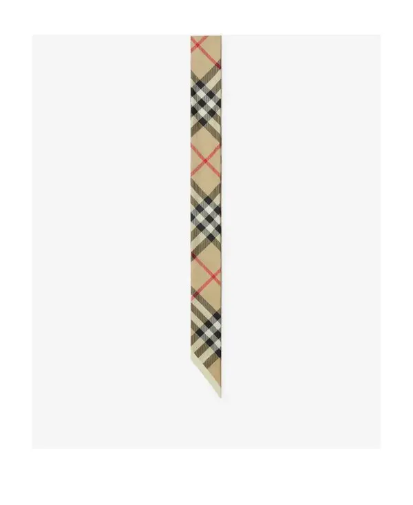 Burberry Check Pattern Pointed-tip Scarf