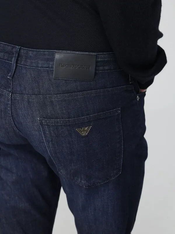 Emporio Armani Logo Plaque Slim-fit Jeans