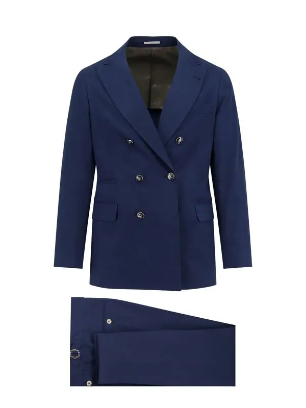 Brunello Cucinelli Gabardine Suit - Blue