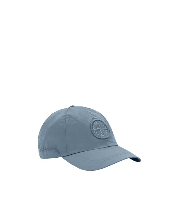 Stone Island Logo Embroidered Cap - Gray