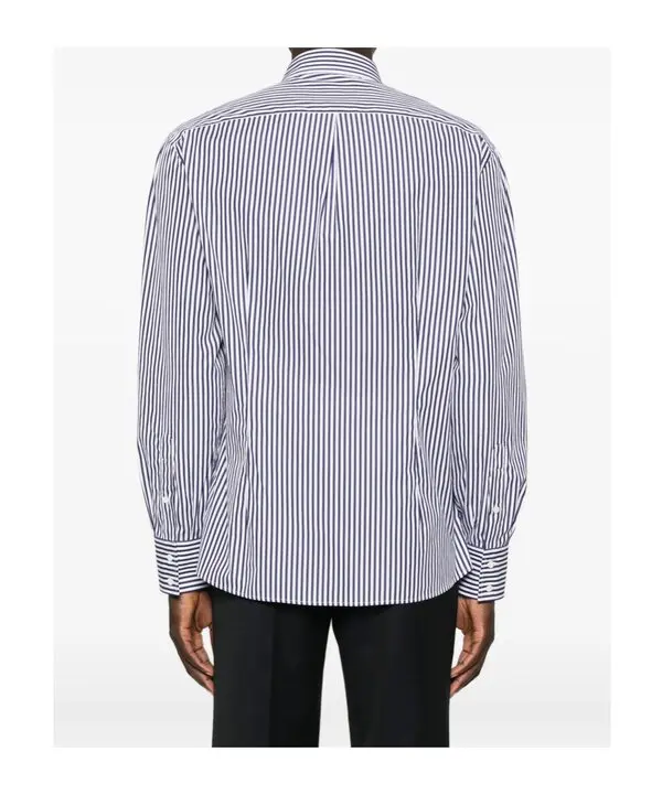 Brunello Cucinelli Striped Long-sleeve Shirt
