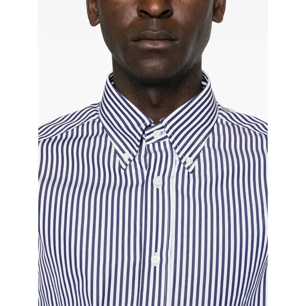 Brunello Cucinelli Striped Long-sleeve Shirt
