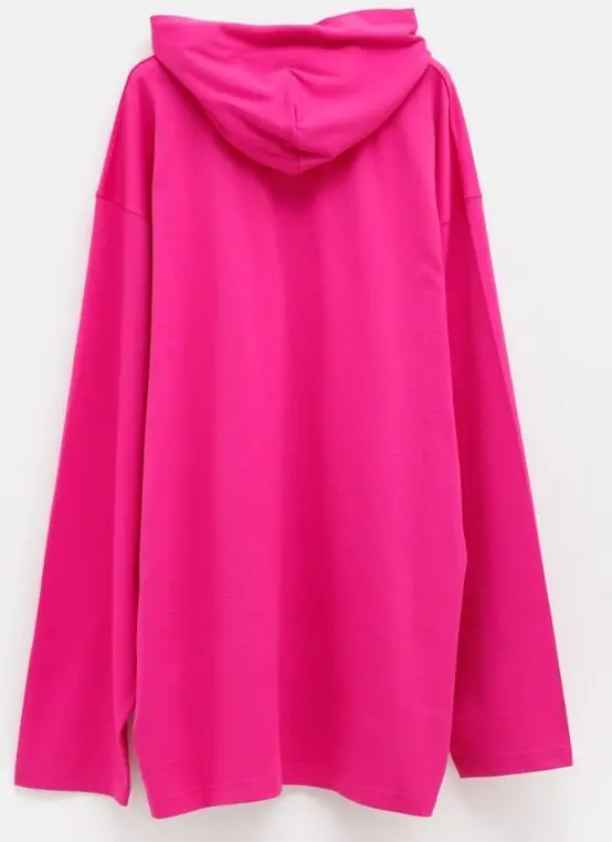 Balenciaga Printed Hooded Long Sleeve T-shirt