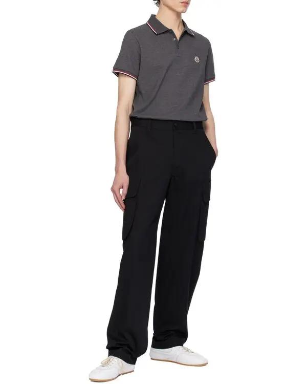 Moncler Logo Patch Short-sleeved Polo Shirt