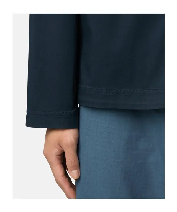 Stone Island Overshirt With Chest Pocket And Two-way Zip