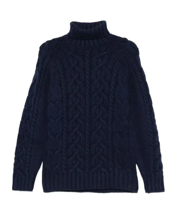 Brunello Cucinelli Cable-knit Turtleneck Sweater - Black