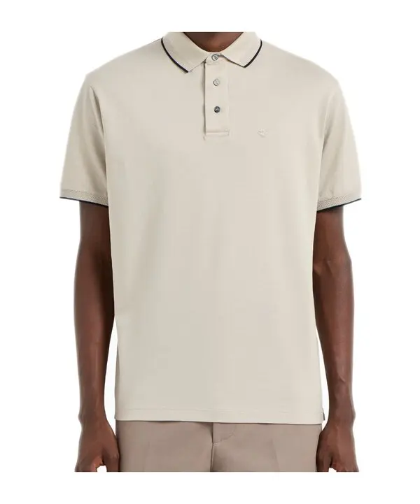 Emporio Armani Logo Embroidered Polo Shirt