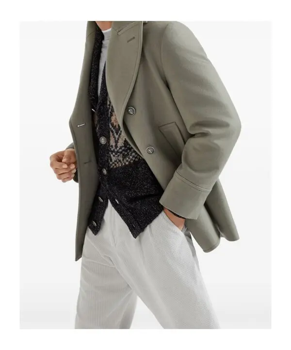 Brunello Cucinelli Double-breasted Wool Coat
